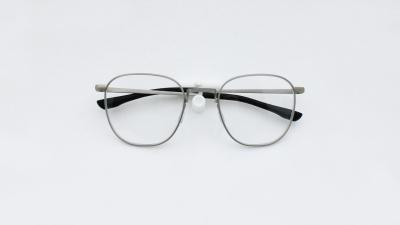 China Oversized big Square Unisex eyeglasses daily metal optical frames school business casual for sale