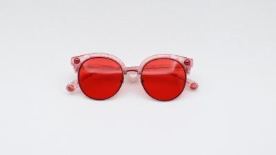 China Colorful acetate Sunglasses Round fashion Ladies outdoor Eyewear Daily Driving Show UV 100% protection for Women for sale