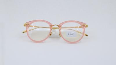 China Fashion retro round Eyeglasses for Ladies Daily Eyewear accetate metal eye care frame new inspired for sale