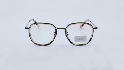 China Vintage Plain Glasses Frame Non-Prescription Old Fashion Optical Frames Demi acetate handmade in high quality for sale