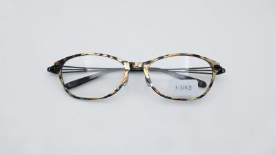 China Vintage cateye optical frame pure titanium high end glasses olorful paper transfer reading glasses for Women Eyewear for sale