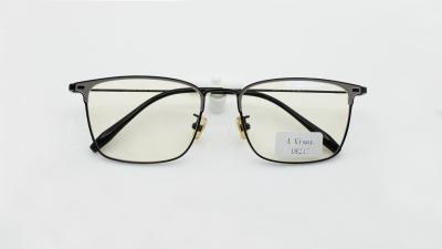 China Rectangle Metal Browline Eyeglasses Unisex stainless Frame Full-Rim Stylish Optical Eyewear Frame Durable Reading glass for sale