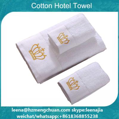 China wholesale white cotton hotel face towel hand towel bath towel set for sale