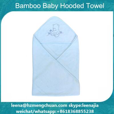 China bamboo fiber baby hooded bath towel blanket for sale