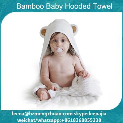 China bamoo baby hooded towel with ears for sale