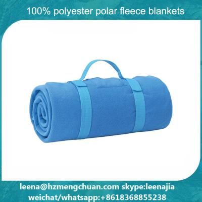 China blue color with embroidery brand logo airline blanket travel on plane fire proof blanket for sale