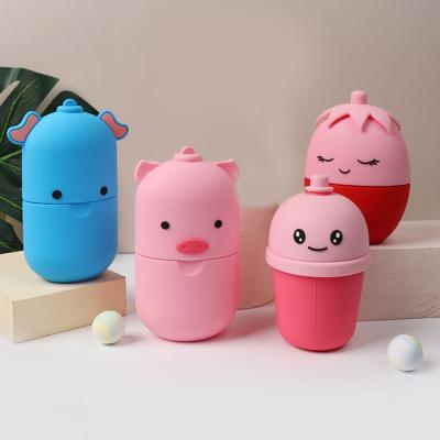 China Newest Face Cube Skin Massager Custom Logo Cheap Price Color Customized Silicon Massage Roller for sale
