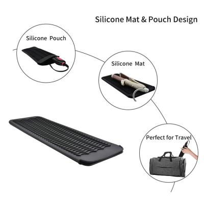 China Silicone Makeup Brush Holder Simple Carry Makeup Brush Eyebrow Pencil Storage Bag Portable Silicone Makeup Storage Box for sale