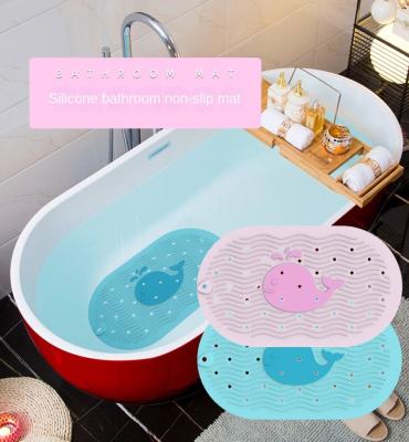 China New Bathroom Anti-Slip Pad Silicone Bathroom Shower Foot Pad Bathroom Bathtub Anti-Slip Pad Bathtub Pad for sale