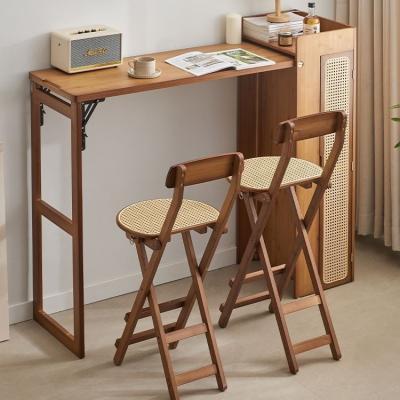 China Bar Table Retractable Sideboard Cabinet Home Partition Multi-Functional Dining Platform with Storage for sale