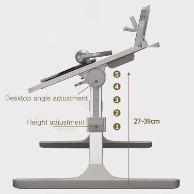 China Foldable Laptop Table for Bed Side Portable Study Desk on the Adjustable Height Multi-functional for sale