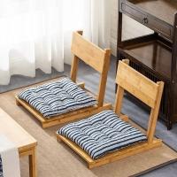 Quality Floor Chairs Japanese Tatami with Backrest Portable Footless Seating in Living for sale