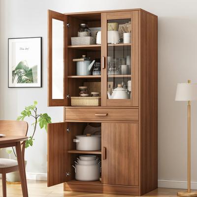 China Kitchen Wood Cabinet for Living Room Solid Kitchen Storage Farmhouse Sideboard for sale
