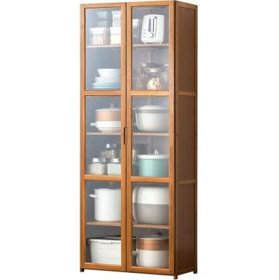 China Sideboard Small Space Kitchen Storage Shelf Locker Living Room Against the Wall Home Household Tea Wine Cabinet for sale