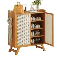 Quality Modern One Stop Entryway Shoe Cabinet with Bamboo Doors Zapatero Living Room for sale