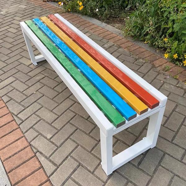Quality Modern Design Outdoor Garden Patio Park Solid Wood 2-4 Seat Lounge Chair Weatherproof Metal Bench for Beach or Mall Use for sale