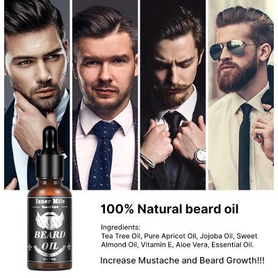 Cina Olio veloce di crescita della barba del siero di cura della barba degli uomini organici su ordinazione dell'etichetta privata in vendita