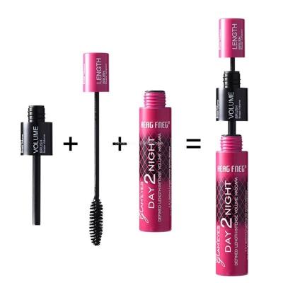 Cina Allungamento impermeabile del ciglio di estensione della mascara di trucco del nero spesso di seta a grandezza naturale 4D della fibra in vendita
