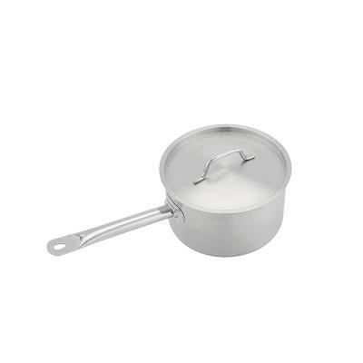 China Universal Stainless Steel Sauce Pot - Rust-Resistant, Composite Bottom Pan for Gas, Induction, Electric & Halogen Cooktops for sale