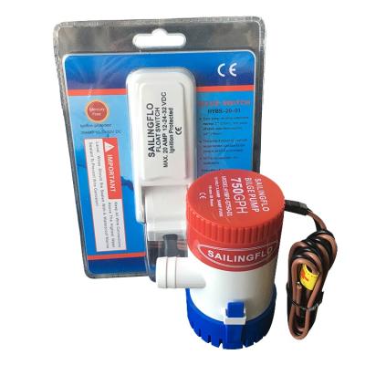 Quality 1100gph 12V DC Mini Bilge Pump for Yacht Non-Automatic with Float Switch Marine for sale