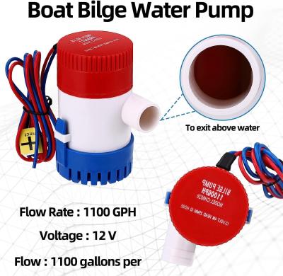 Quality 1100gph 12V DC Mini Bilge Pump for Yacht Non-Automatic with Float Switch Marine for sale