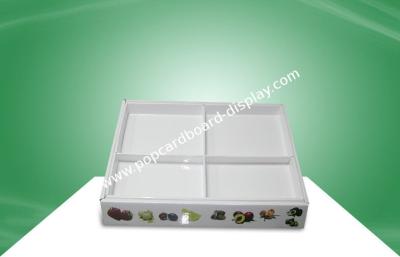 China Fruit Retail Countertop Cardboard Display Rack With Glossy Finish for sale