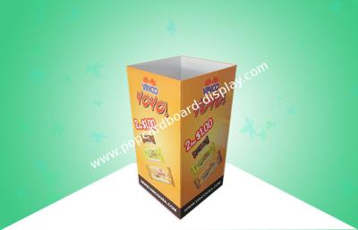China Strong Popular Retail Cardboard Dump Bins For Promoting Cookies Products With Gloss Lamination for sale