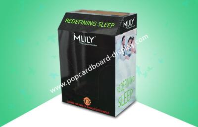 China 100% Recyclable Stable Black Strong Cardboard Dump Bins Promoting Pillow With Gloss Lamination for sale