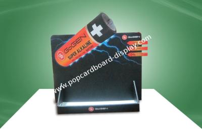 China Supermarket Promotion Black Cardboard Countertop Displays Customized for sale