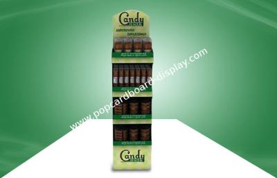 China Customized POP Cardboard Display Stands With Four Shelves For Candy Products for sale
