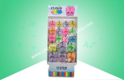 China Offset Prnting Cardboard Free Standing Display Units Used In Kids Sandals for sale