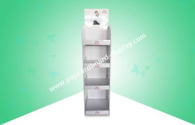 China Four Shelf Custom POS Cardboard Displays Selling Bottled Water With Strong Configure for sale