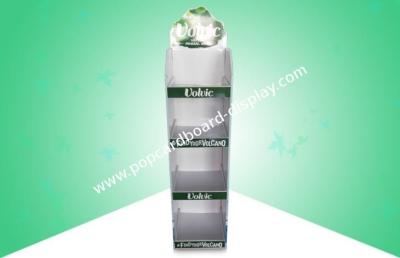 China Four Shelf Point Of Sale Custom Cardboard Displays Heavy Duty Design For Bottle Water With Gloss Finish for sale