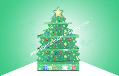 China Xmas Tree Display / Cardboard Display Racks for Selling Christmas Plush Toys With Gloss Finish for sale