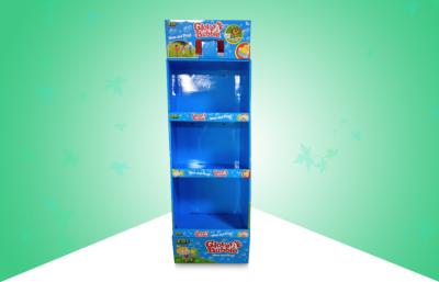 China Roburst 3 Shelf POS Cardboard Display Stands For Selling Bouble Glove Kid Toys With Gloss Finish for sale