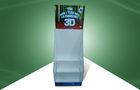 China Three - tier Cardboard Dump Bin Display Eco-friendly For 3D Poster With Gloss Lamination for sale