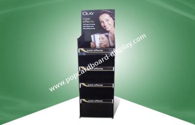 China Eco-friendly Comatics Cardboard Floor Display Stands With Easy Assembly for sale