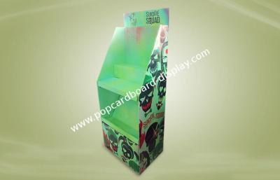 China Green custom product Cardboard Display Stands/Corrugated Floor Display With Glossy Finish for sale