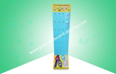 China One-side POP Cardboard Display Stands With Plastic Hooks/Haning Disney Kids Watches for sale