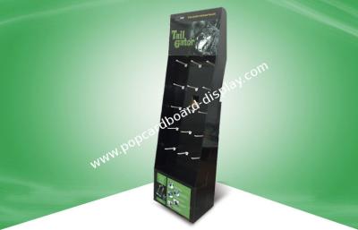 China Hook Floor Pos Cardboard Displays For Cd Electronic Products/Cardboard Book Display With UV Coating for sale
