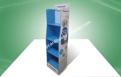 China Four Shelf Cardboard Free Standing Display Units With UV Coating for sale