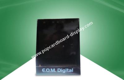 China Black Cardboard Countertop Displays For Retail Store With Black Plastic Hook for sale