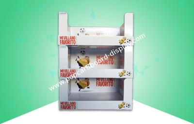 China 4 Colors CMYK Minion PDQ Cardboard Trays With Stackable Design For Kid Items for sale