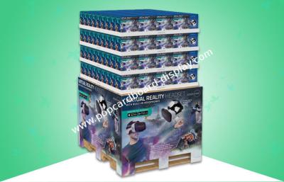 China Full - size Cardboard Pallet Display / Pallet Skirt For Promoting 3D VR Headset To BJ'S Store & Wal-mart Store for sale