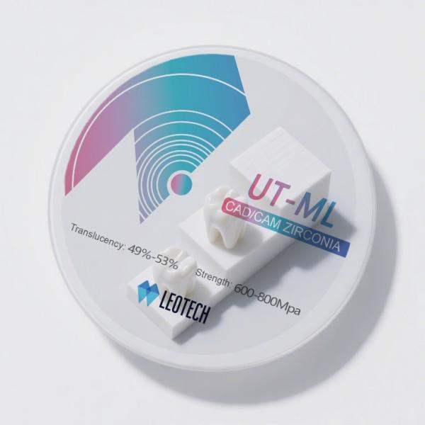 Quality Low-Temp Sintered Zirconia Disc  ≤3-Unit Prosthesis 1150-1250 HV10 <0.1 Bq/g Radioactivity for sale