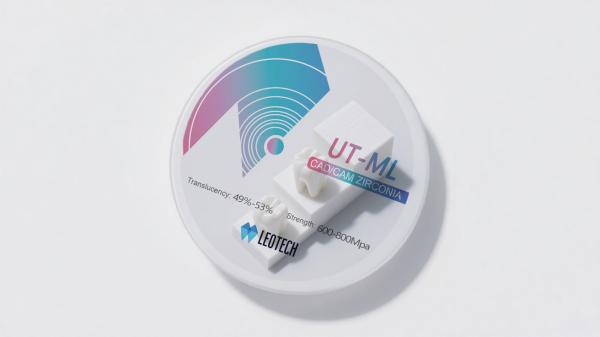 Quality UT-ML Dental Disc 1500℃ Fast Sintering 49-53% Translucency ≤3-Unit Crown / for sale