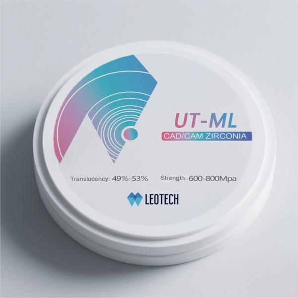 Quality Low-Temp Zirconia UT-ML 1480-1510℃ Range 1150-1250 HV10 3-Unit Bridges <100μg/cm for sale