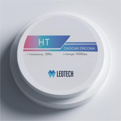Cina Blocco di zirconia a ponte di contorno completo (3-unità +) 39% Traslucidità Ombra Bianca Disco dentale 98mm in vendita