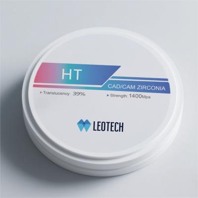 Cina Blocco di zirconia a ponte di contorno completo (3-unità +) 39% Traslucidità Ombra Bianca Disco dentale 98mm in vendita