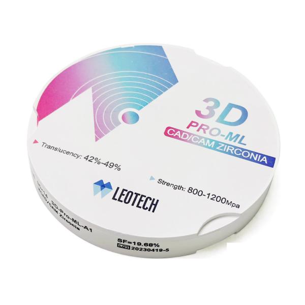 Quality Natural Tooth Simulation Zirconia 3D Translucency / Color Gradient 1480-1510°C for sale